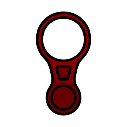 Alpinist descender icon Royalty Free Vector Image