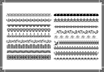 Border decoration design Royalty Free Vector Image