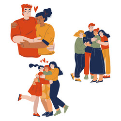 Group Cuddle Vector Images (over 250)