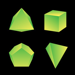 Platonic solids Royalty Free Vector Image - VectorStock