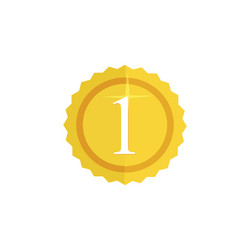Gold reward winner icon Royalty Free Vector Image