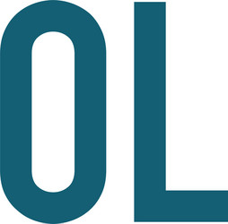 Initial letter ol shield hexagonal logo template Vector Image