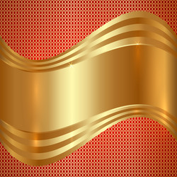 Abstract gold background with curves Royalty Free Vector