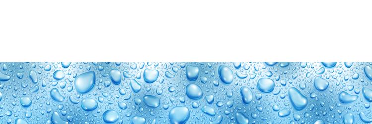Banner of water drops Royalty Free Vector Image