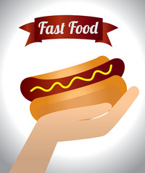 Food design over white background Royalty Free Vector Image