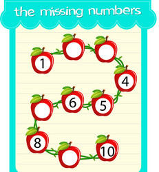 Educational cartoon numbers set with objects Vector Image