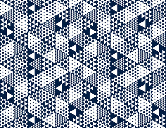 Seamless dotted cubes background dots Royalty Free Vector
