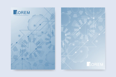 Abstract digital technology cover template design Vector Image