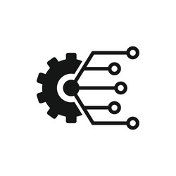 Gear icon template color editable icon set Vector Image