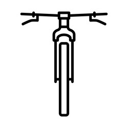 Bike icon front view Royalty Free Vector Image