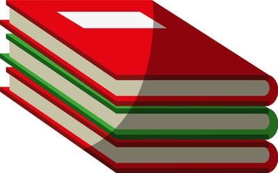 Reading book separator Royalty Free Vector Image