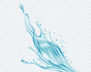 Vanilla splash with drops realistic flow Vector Image