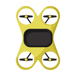 Drone cartoon iconcartoon Royalty Free Vector Image