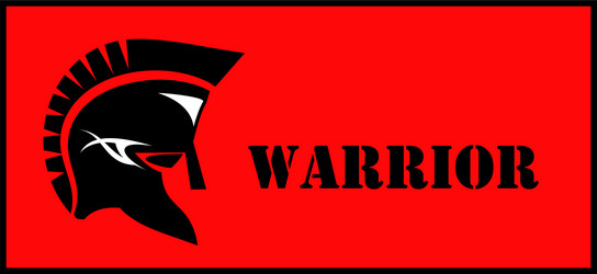 Warrior warrior head Royalty Free Vector Image