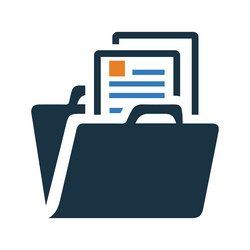 Documents portfolio icon Royalty Free Vector Image