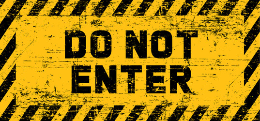 Under construction stop halt allowed do not enter Vector Image