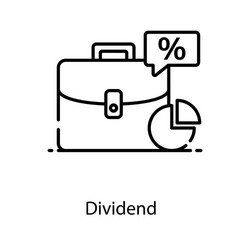 Dividend Royalty Free Vector Image - VectorStock