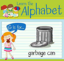 Flashcard letter s is for spray can Royalty Free Vector