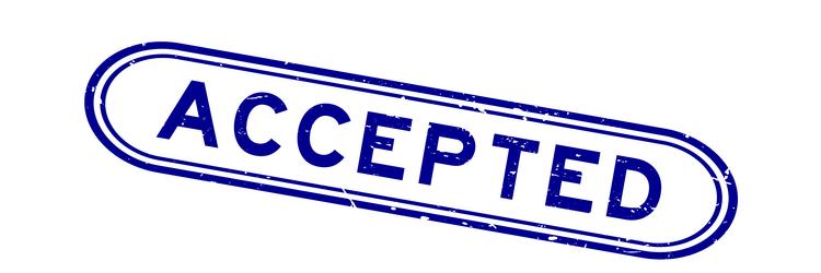 Grunge blue endorsed word rubber seal stamp Vector Image