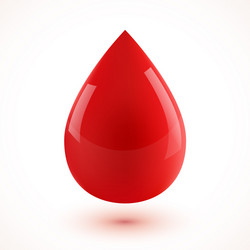Blood drop red Royalty Free Vector Image - VectorStock