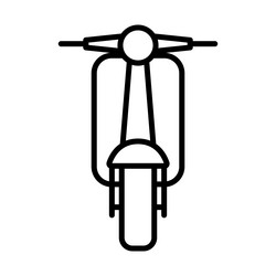 Scooter front view Royalty Free Vector Image - VectorStock