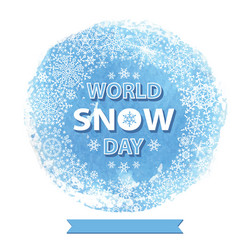 World oceans day design round badge poster Vector Image