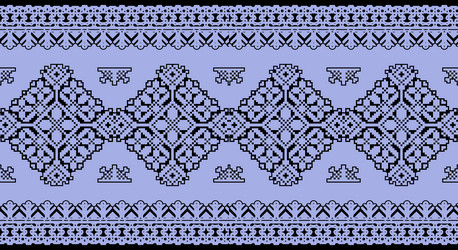 Digital border motif pattern Royalty Free Vector Image