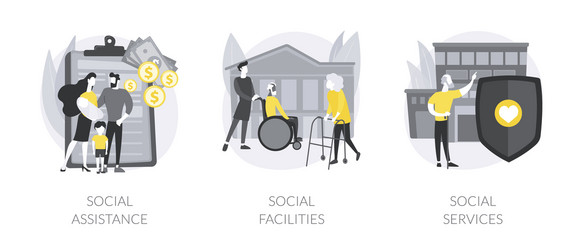 Help vulnerable people abstract concept Royalty Free Vector