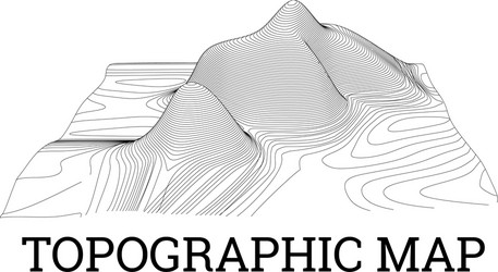 Topographical map of the locality Royalty Free Vector Image