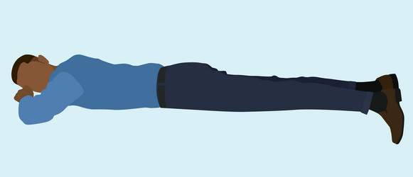 Man Lying Down Clipart