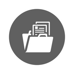 Documents portfolio icon Royalty Free Vector Image