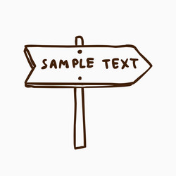 Hand drawn sign Royalty Free Vector Image - VectorStock