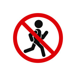No Running Sign Vector Images (over 610)