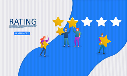 People feedback ratings Royalty Free Vector Image