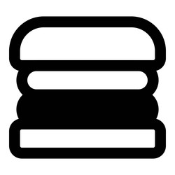 Spicy crispy burger with double patties Royalty Free Vector