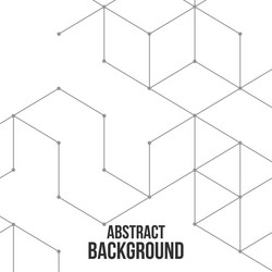 Abstract texture 3d cube black lines Royalty Free Vector