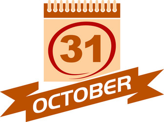 October 31 Calendar Vector Images (over 910)