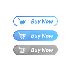 Green button buy now with text and trolley Vector Image