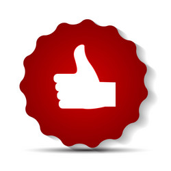 Red sign label template Royalty Free Vector Image