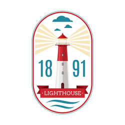 Tangram house aircraft candle lighthouse Vector Image