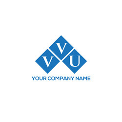 Vvu letter technology logo design on white Vector Image