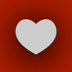 Big glowing heart valentines day background Vector Image