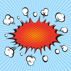 Comic book explosion elements Royalty Free Vector Image