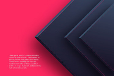 Geometric shapes design with dynamic shadow Vector Image