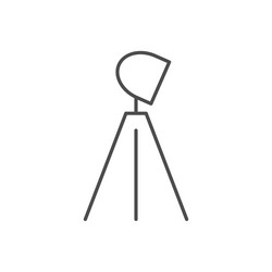 Floor spotlight line outline icon Royalty Free Vector Image