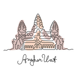 Angkor wat 2 Royalty Free Vector Image - VectorStock