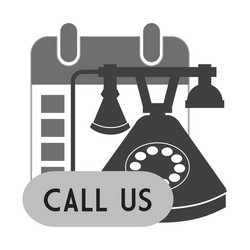 Call us Royalty Free Vector Image - VectorStock