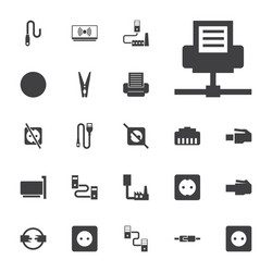 13 cord icons Royalty Free Vector Image - VectorStock