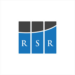 Rsr letter technology logo design on white Vector Image