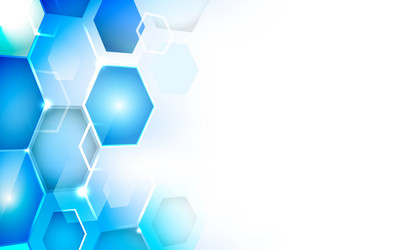 Abstract blue technology futuristic hexagon Vector Image